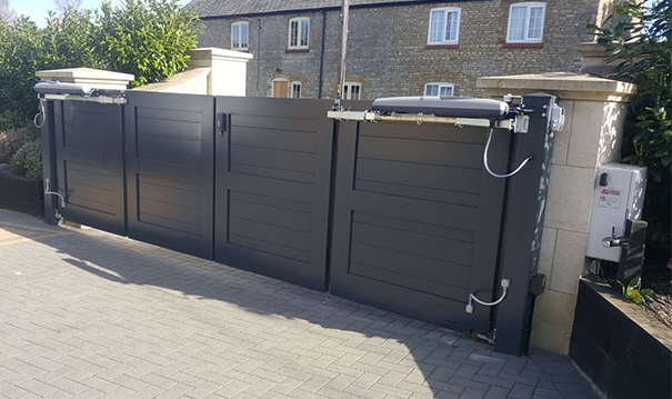 Bi-folding aluminium gates » Residential & Commercial Electric Gates ...